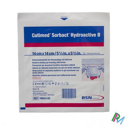 Cutimed Sorbact Hydroactive B 14x14 - Proveedora Medica Adasa