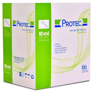 Jeringa 10Ml 21G X 32Mm Caja C/100 Pzas - Proveedora Medica Adasa