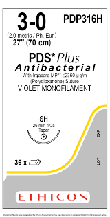 PDS Il* Plus Calibre 3/0 de Longitud 70 cm Aguja SH - Proveedora Medica ...