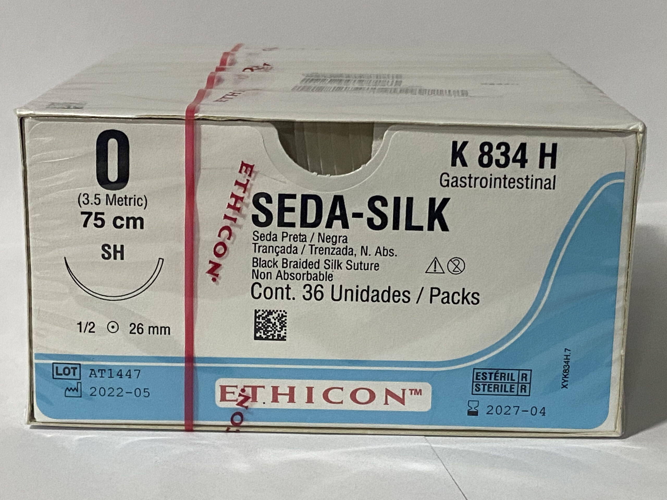 Seda Perma-Hand Calibre 0 de Longitud 75 cm Aguja SH 26 mm - Proveedora ...