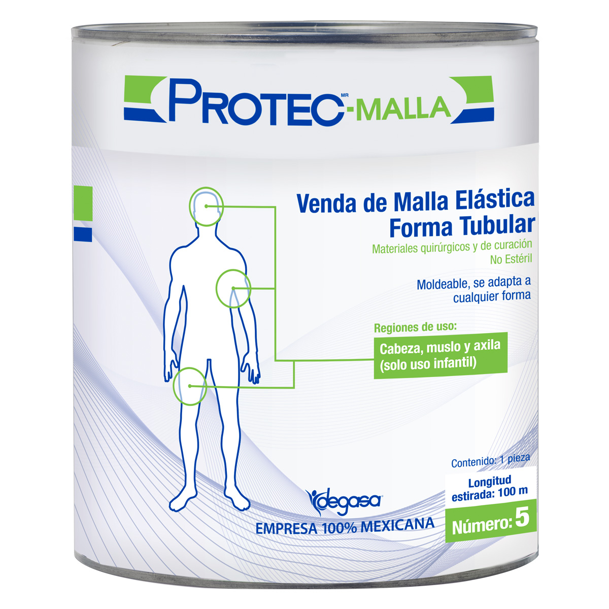Venda Malla Tubular No 5 100 M Pieza - Proveedora Medica Adasa