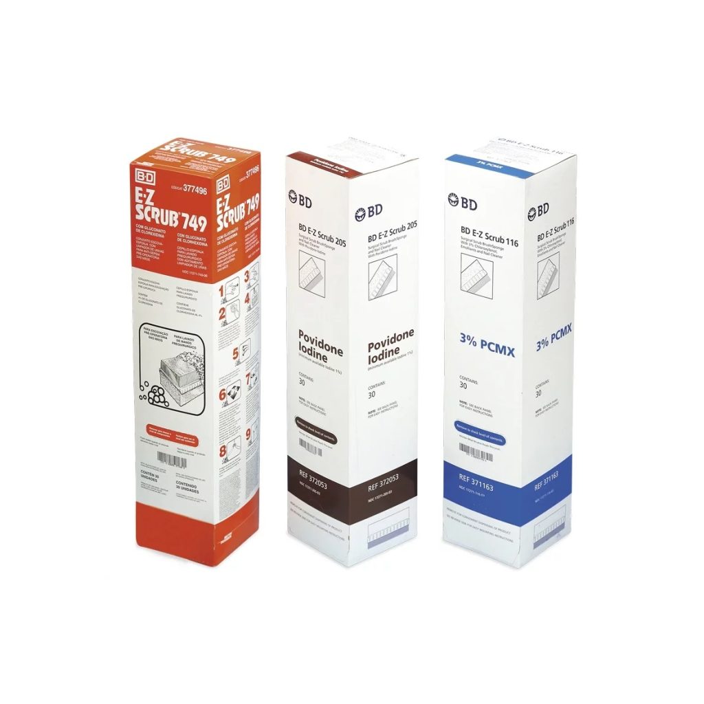 Cepillo para cirujano EZ-Scrub 749 C/CHGAL4% - Proveedora Medica Adasa