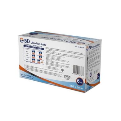 Jeringa BD Ultra Fine para insulina 0.5 ML 31 G X 6 MM - Proveedora Medica Adasa