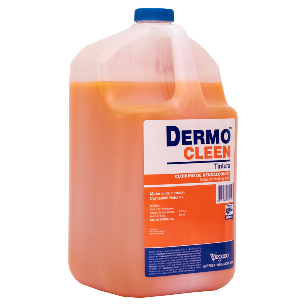 Cloruro Benzal Dermo Tintura Bote 4L Pieza - Proveedora Medica Adasa