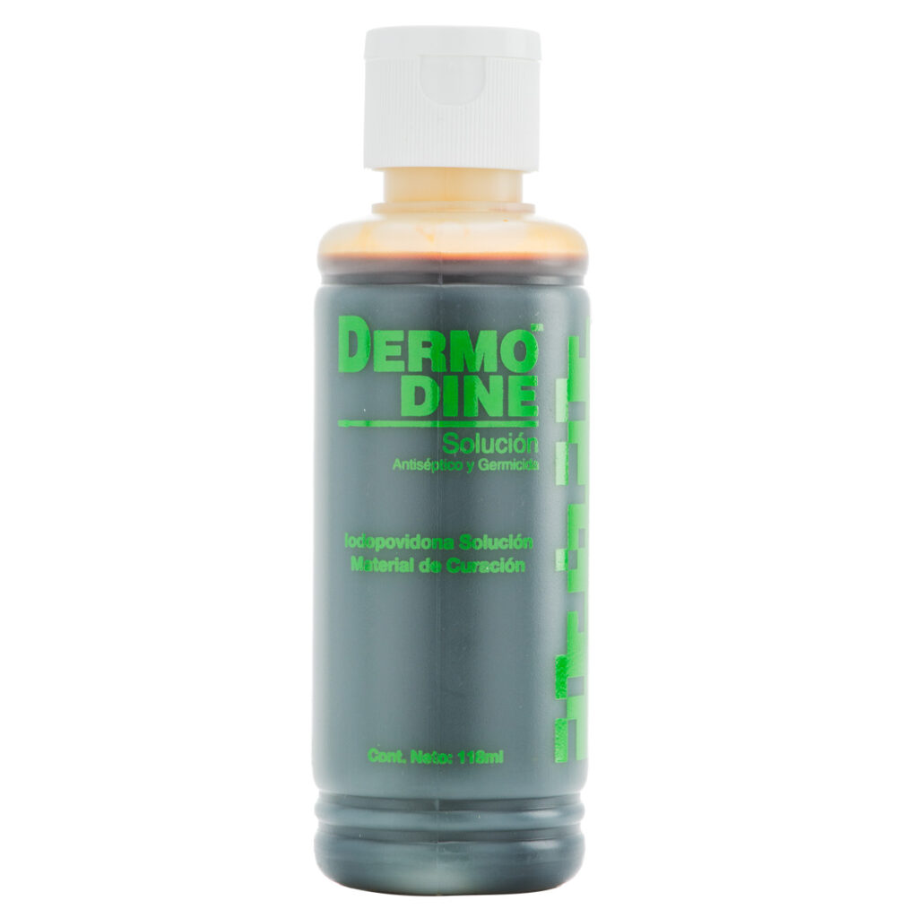 Yodo Dermodine Solución Bote 118 ml con 48 - Proveedora Medica Adasa