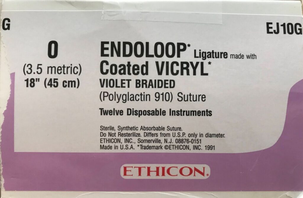 Endoloop Lig. Vicryl (Caja con 12) - Proveedora Medica Adasa