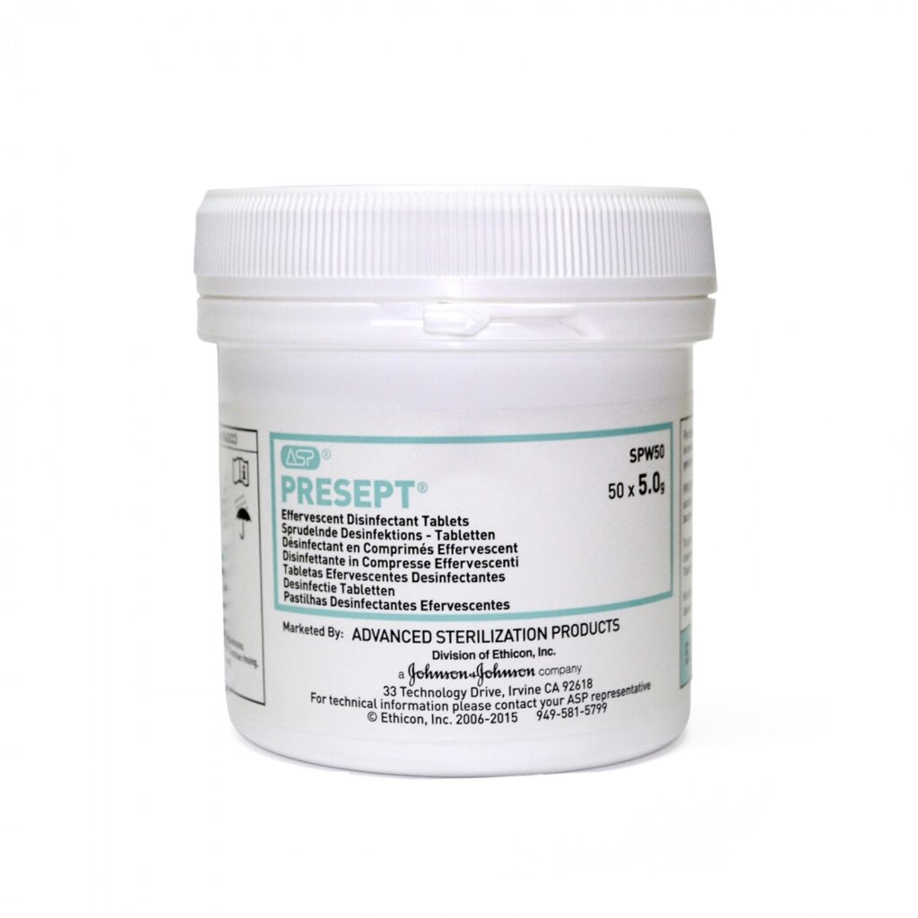 Presept Tabletas 5.0 Grs. Frasco con 50 Tabletas - Proveedora Medica Adasa