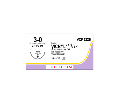 Vicryl* Plus Calibre 3/0 de Longitud 70 cm Aguja MH - Proveedora Medica Adasa