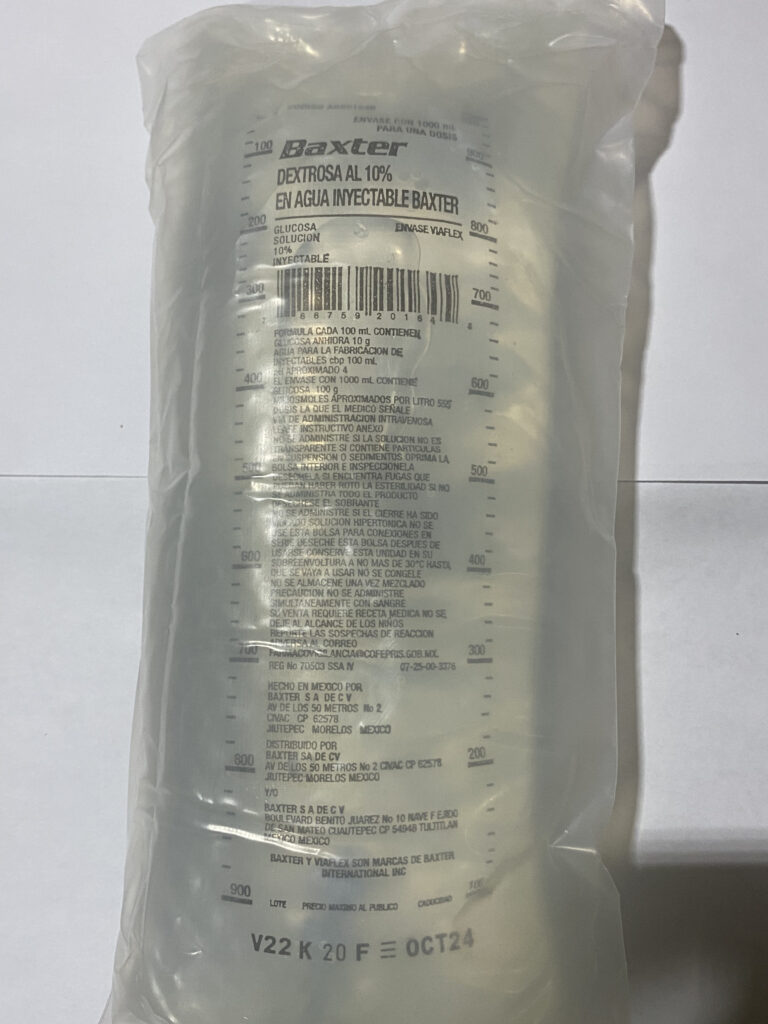 Dextrosa Al 10% En Agua Inyectable 1000ml - Proveedora Medica Adasa