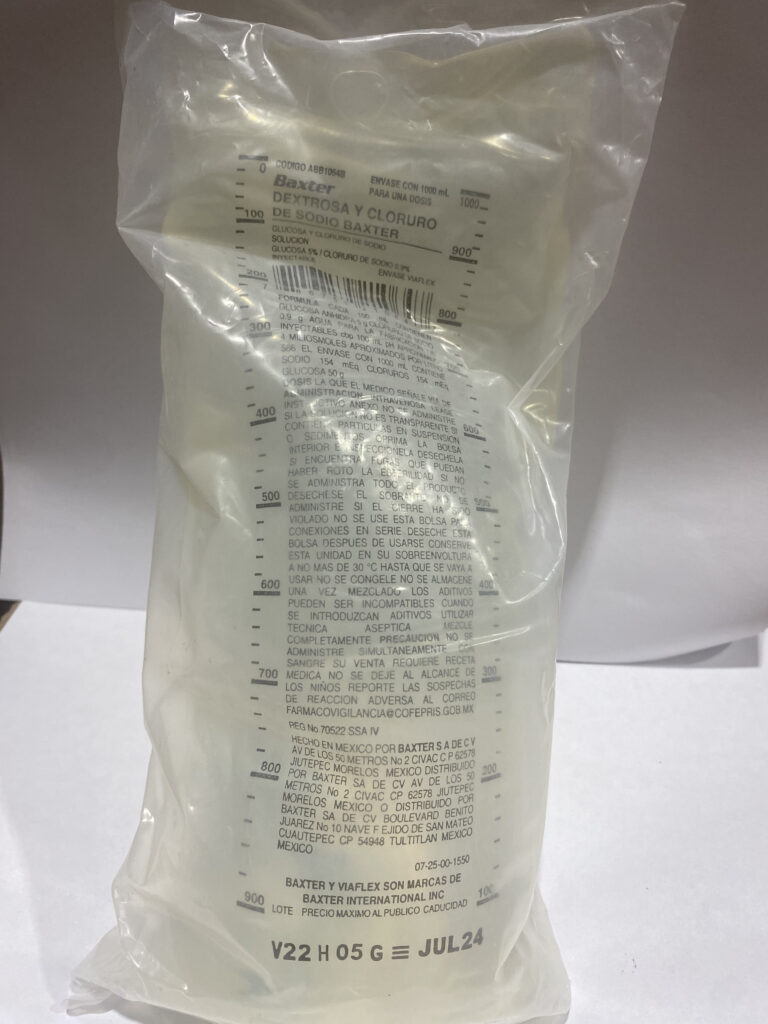 Dextrosa Al 5% Y Cloruro De Sodio Al 0.9% 1000ml - Proveedora Medica Adasa