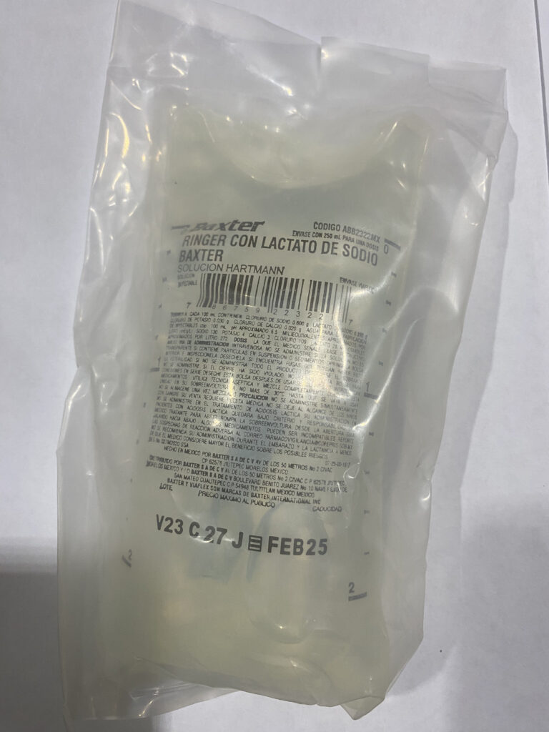 Hartmann Ringer con Lactato de Sodio 250ml - Proveedora Medica Adasa