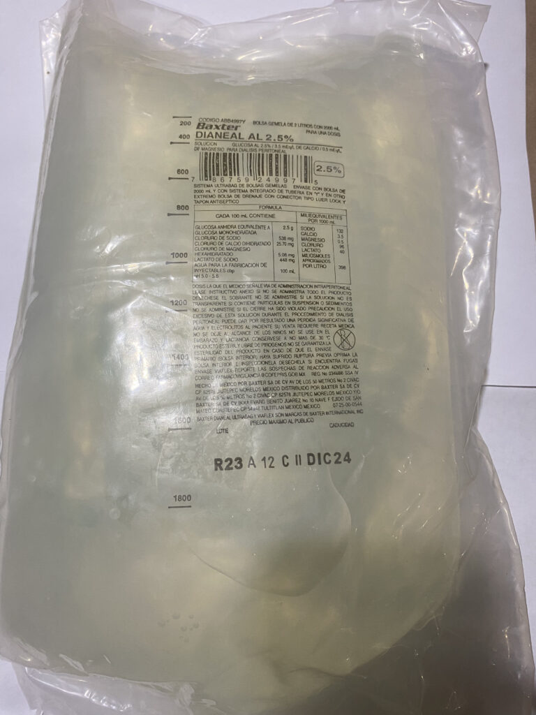 Dianeal Solución Para Dialisis Peritoneal Con Dextrosa Al 2.5% 2000ml ...