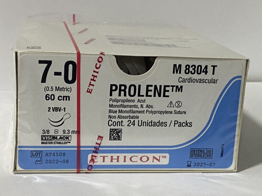 Prolene Calibre 7/0 de Longitud 60 cm Aguja VBV-1 D/A - Proveedora ...