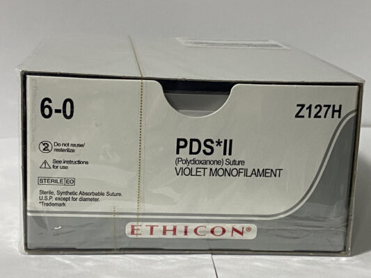 PDS II Violeta Calibre 6/0 de Longitud 75 cm Aguja C-1 D/A 13 mm ...