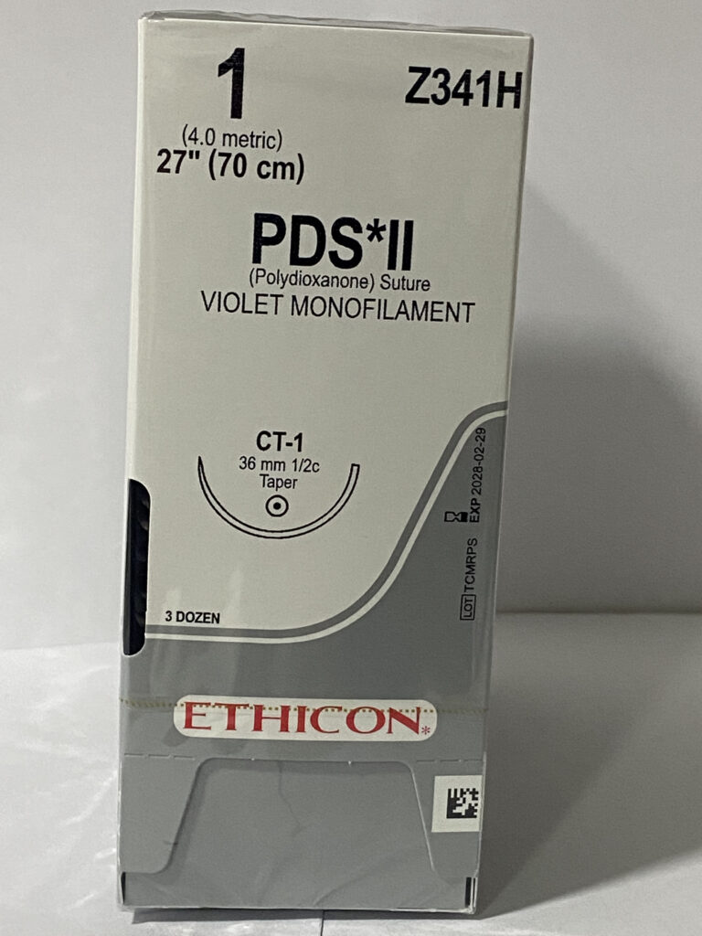PDS II Violeta Calibre 1 de Longitud 70 cm Aguja CT-1 36 mm - Proveedora Medica Adasa