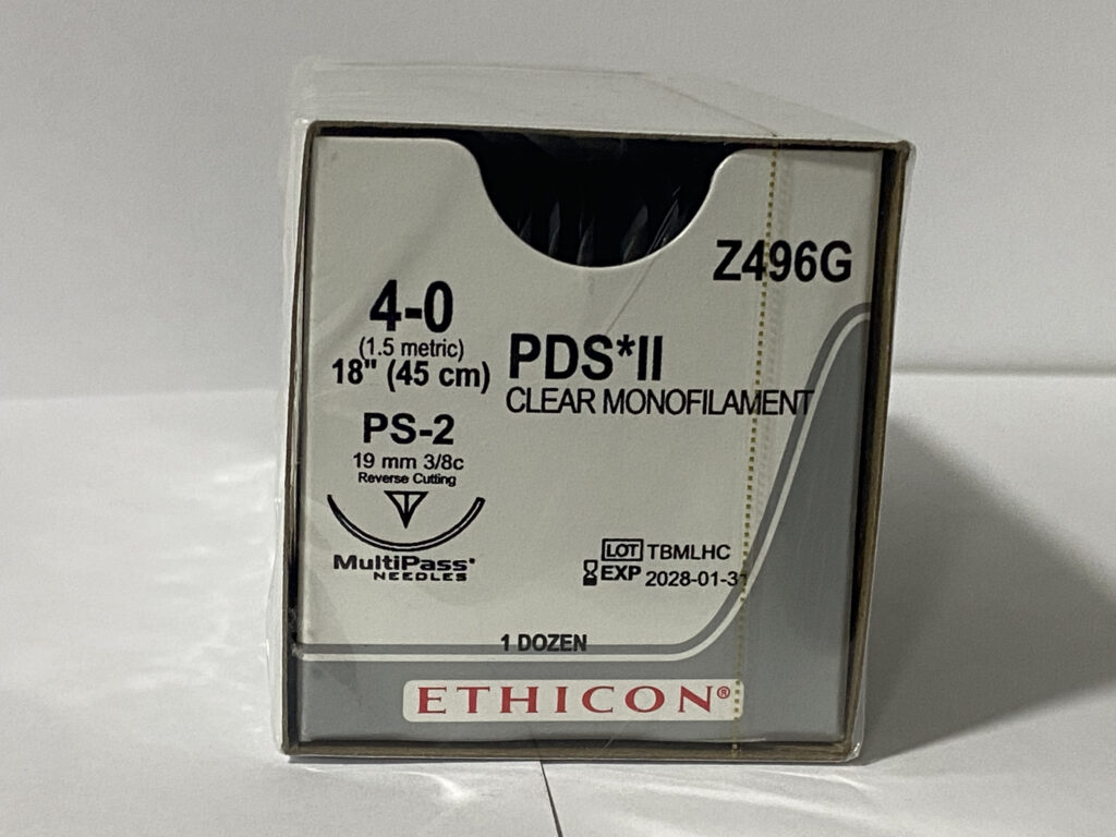 PDS II Violeta Calibre 4/0 de Longitud 45 cm Aguja PS-2 19 mm ...