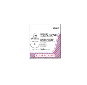 Vicryl*Rapid UND Calibre 2/0 de Longitud 70 cm Aguja 1SH - Proveedora Medica Adasa